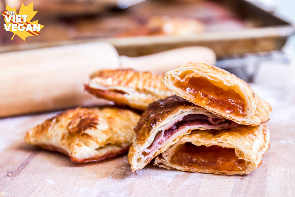Vegan Puff Pastry Jam Pockets - The Viet Vegan
