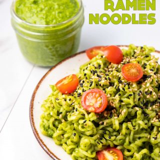Vegan Green Ramen Noodles - The Viet Vegan