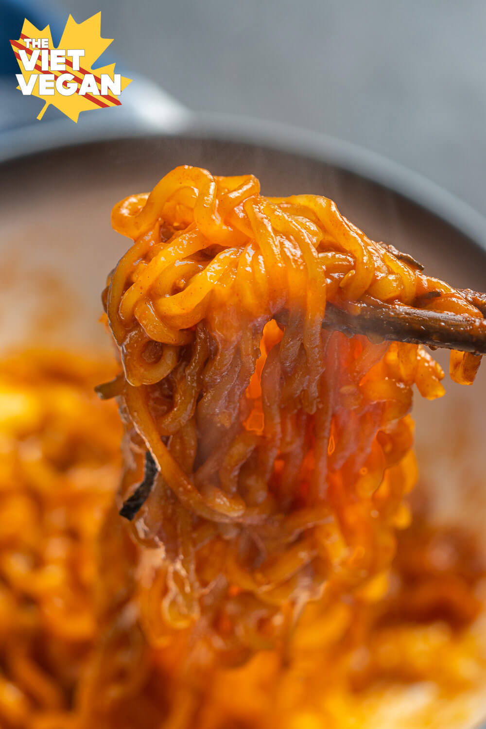 Vegan Fire Noodles - The Viet Vegan