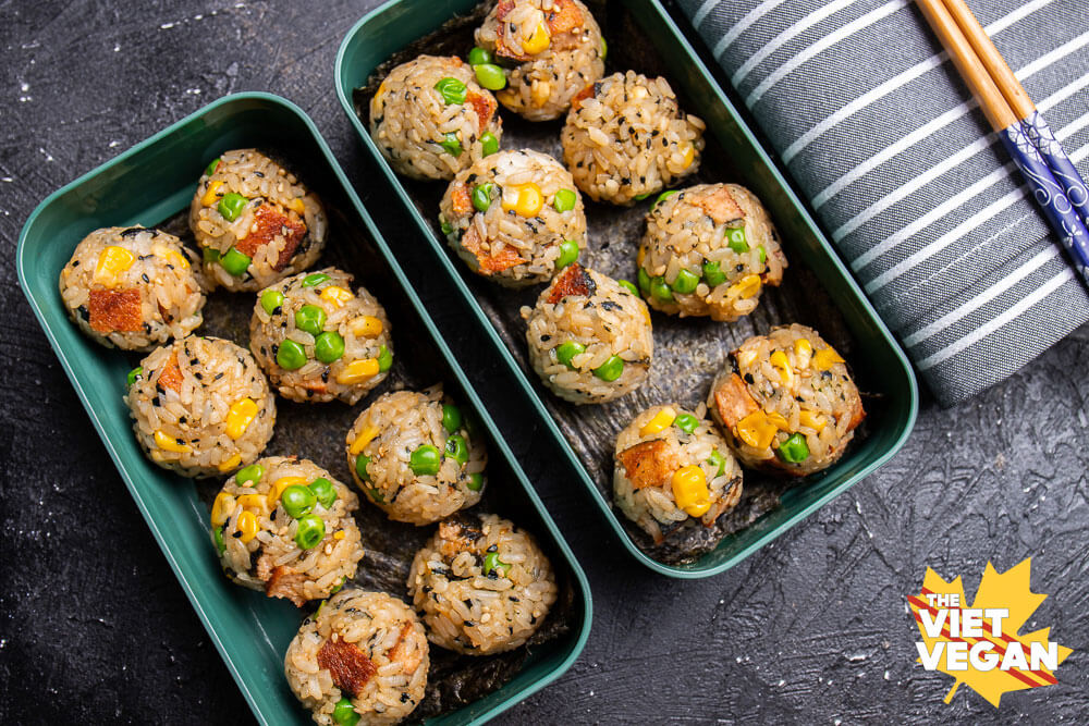Vegan Unagi Onigiri - The Viet Vegan