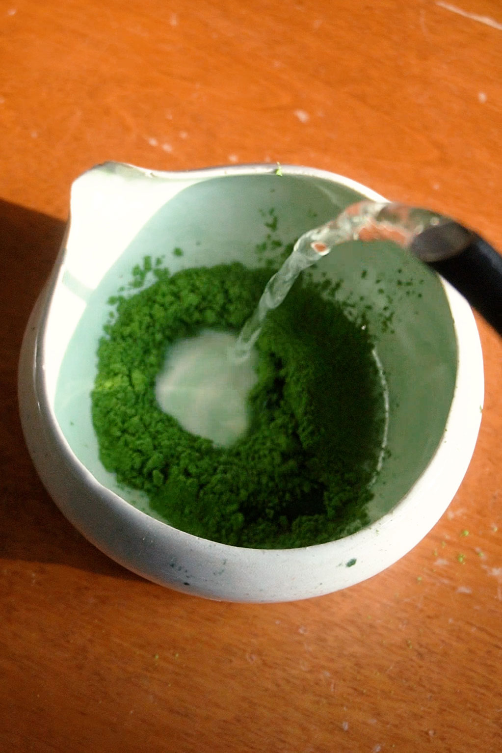 Smashed Strawberry Iced Matcha - The Viet Vegan